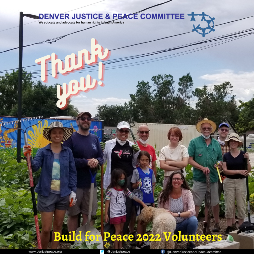 ? Thank you volunteers for your time to Build for Peace 2022. ? Thank ...